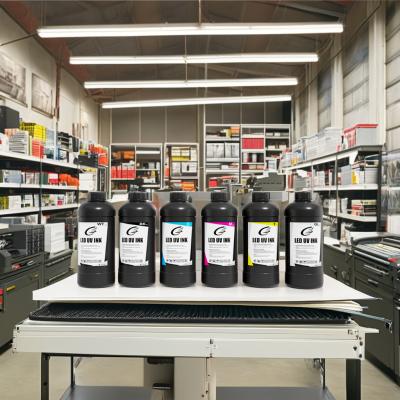 China High Adhesion Hard UV Ink for Epson XP600 I3200 I1600  Vivid  Scratch Resistant for Glass Metal  Ceramic Printing for sale