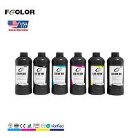 China Fcolor New Durable Washable High Adhesion 3D Silicone TPU UV Ink for Textile Labels & Stickers Printing for sale