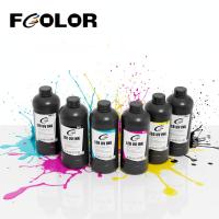 China FCOLOR UV Printer Ink 1000ml Hard Soft Printing LED UV Ink for Epson I3200 XP600 I1600 TX800 L805 1390 DX4 DX5 DX7 DX10 for sale