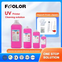 China Fcolor 300ML Led UV Ink Cleaner for Epson I3200 Dtf Printer Head Cleaning Solution for sale