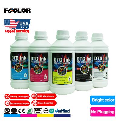 China 500Ml Premium White T-Shirt Garment Textile Printing DTG Ink for Epson I3200 XP600 DX7 L1800 L850 DTG Printer for sale