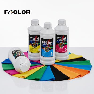 China FCOLOR Tinta Textile Color White DTG Pigment Ink for Dx5 Dx6 Dx7 4720 5113 I3200 Xp600 Tx800 1390 L800 L1800 Printhead Printer for sale