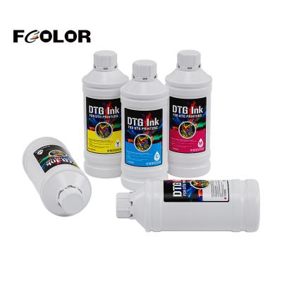 China FCOLOR 1000ML Textile Color White DTG Pigment Ink for Epson Dx5 Dx6 Dx7 4720 5113 I3200 Xp600 L800 L1800 Printhead Printer for sale