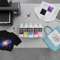 China FCOLOR 1000ML DTG Textile Bright Colors Pigment Ink for DTG epson Digital Ink Printing on Cotton Fabric for sale