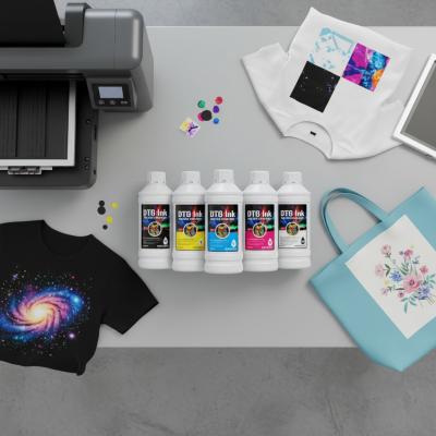 China FCOLOR 1000ML DTG Textile Bright Colors Pigment Ink for DTG epson Digital Ink Printing on Cotton Fabric for sale