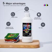 China FCOLOR 1000ML High Density White Pigment for for XP500 XP600 I3200 Bulk Digital Transfer Printing for Textile Printer for sale