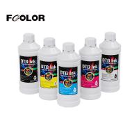 China FCOLOR 1000ML High Density White Pigment for for XP500 XP600 I3200 Bulk Digital Transfer Printing for Textile Printer for sale