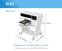 China Customized A3 DTG Printer For Clothing , Digital Automatic T Shirt Printing Machine for sale