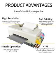 China Mini 30CM A3 Roll Desktop Sublimation Printing Machine for Label Sticker Printing for sale