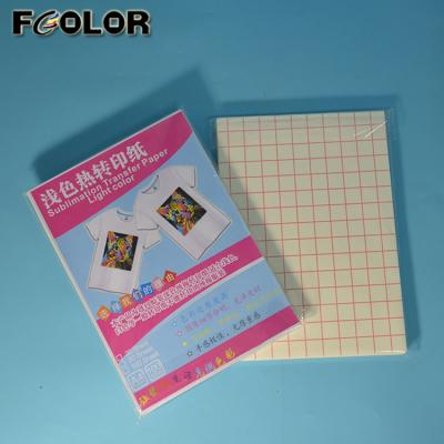 China FCOLOR Light Sublimation Paper A4 Transfer on Cotton T-shirt for sale