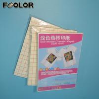 China FCOLOR Light Sublimation Paper A4 Transfer on Cotton T-shirt for sale