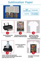 China FCOLOR Wholesale Sublimation Tacky Paper for Blanks Transfer Printing T-Shirts and Bags for sale