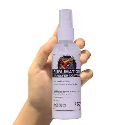 China FCOLOR 100ML Spray Bottle Sublimation Coating for Cotton Fabric Dye Sublimation Ink Pretreatment Liquid for sale