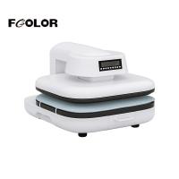 China FCOLOR Electric 38*38cm Automatic Heat Press Machine for Plate T-Shirt 220V New Pressure Sublimation for DIY Flat Stuff for sale