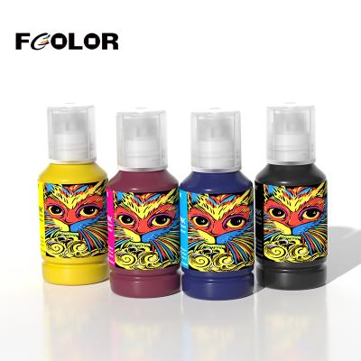 China FCOLOR 100ml 127ml Premium Good Vivid Colors Refill Dye Heat Transfer Sublimation Ink for Epson Printer Transfer Printing Fabric for sale