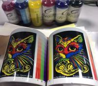 China FCOLOR 100ml 127ml Premium Good Vivid Colors Refill Dye Heat Transfer Sublimation Ink for Epson Printer Transfer Printing Fabric for sale