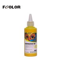 China FCOLOR 70ML 100ml Desktop Sublimation Ink Water Based Tinta Ink Sublimation Suitable for Epson Office Printers for sale
