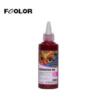 China FCOLOR 70ML 100ml Desktop Sublimation Ink Water Based Tinta Ink Sublimation Suitable for Epson Office Printers for sale