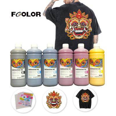 China FCOLOR High Quality Sublimation Ink for Sportswear Wholesale Digital Dye Sublimation Ink Supplier for sale