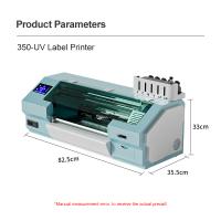 China Mini Roll To Roll Color PVC PET Adhesive Label Printer A3 Uv Sticker Printing Machine for sale