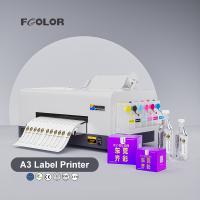 China FCOLOR Roll to Roll A3 Mini Color Sticker Label Printer for Beer Food Water Bottle Label Printing Machine for sale