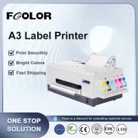 China FCOLOR Roll to Roll A3 Mini Color Sticker Label Printer for Beer Food Water Bottle Label Printing Machine for sale