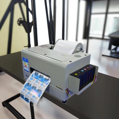 China A4 Roll To Roll Self Adhesive Label Printing Machine Heat Resistant For Cosmetic Bottles for sale