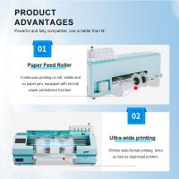 China FCOLOR 350mm 14 Inches Wide Format Industrial Roll to Roll Label Printer High Speed Continuous Ink Supply System for sale