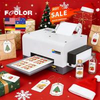 China A4 Roll To Roll Inkjet Label Printer Waterproof Push Button Label Printing Machine for sale