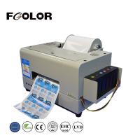 China A4 Roll To Roll Inkjet Label Printer Waterproof Push Button Label Printing Machine for sale