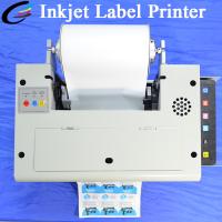 China A4 Roll To Roll Inkjet Label Printer Waterproof Push Button Label Printing Machine for sale