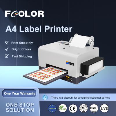 China FCOLOR Waterproof Roll To Roll Label Printing Machine For Cosmetics Skincare Labels for sale