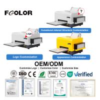 China FCOLOR Waterproof Roll To Roll Label Printing Machine For Cosmetics Skincare Labels for sale