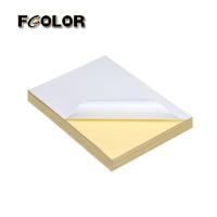 China FCOLOR Favourable Waterproof Self Adhesive Label Sticker Paper Sheet in Food Bottle Packing Label for sale