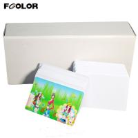 China FCOLOR Wholesale Direct Price 230pcs White Customized PVC Inkjet Card for ID Card Printer for sale