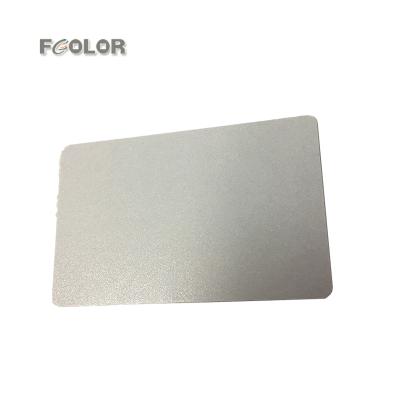 China CR80 Silver Golden Color Thermal Plastic PVC ID Card 200 × 300mm for Zebra Printer for sale