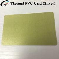 China CR80 Silver Golden Color Thermal Plastic PVC ID Card 200 × 300mm for Zebra Printer for sale
