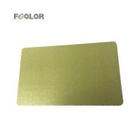 China CR80 Silver Golden Color Thermal Plastic PVC ID Card 200 × 300mm for Zebra Printer for sale