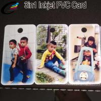 China CR80 Size 0.76mm Thickness Printable PVC Card Double Side For Inkjet Printing Hang Tag for sale