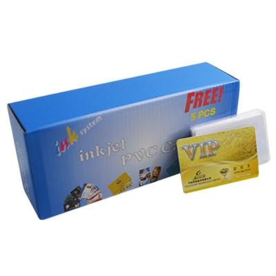 China Waterproof Glossy PVC Plastic Blank Card Customized Size For Direct Inkjet Printing for sale