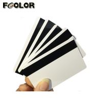 China FCOLOR Double Side PVC Blank White Plastic Cards Printable for Inkjet Printing for sale