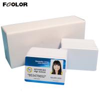 China White Blank Credit Card Size Pvc Plastic Id Cards Double Side 86x54mm 70x100mm for sale