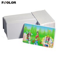 China White Blank Credit Card Size Pvc Plastic Id Cards Double Side 86x54mm 70x100mm for sale