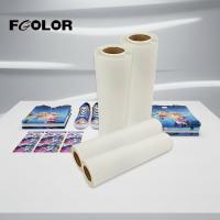 China FCOLOR High Transfer Rate 30cm*100m Double-sided Matte Heat Transfer PET Film Roll for T-shirt Printing for sale