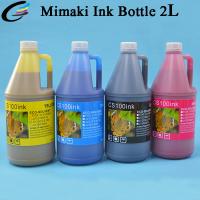 China FCOLOR NEW 2 Liter Bottle Mimaki CS100 Eco Solvent Ink for SWJ320 Printer for sale