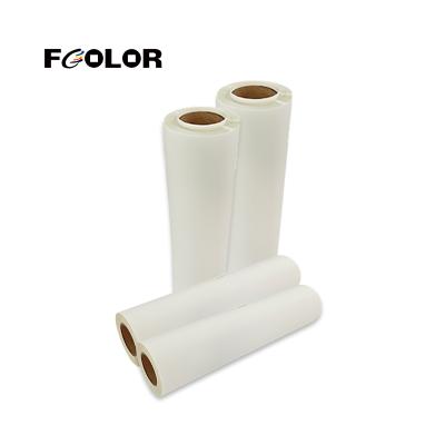 China FCOLOR Double Side Hot Peel 30cm 33cm 43cm 60cm Roll DTF PET Film for I3200 Dtf Printer for sale