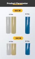 China FCOLOR Universal UV DTF Crystal Film Cold Peel UV Printing Sticker Film for Hard Soft Surfaces for sale