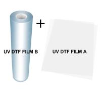 China FCOLOR UV DTF PET Film Multifunctional Reel AB Film 30CM for Crystal Label Printing for sale