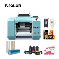 China FCOLOR 300×500mm A3+ Flatbed Printing UV Printer Plug And Play Built In PC 6 Color Curing for sale