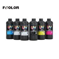 China FCOLOR 1000ML Xp600 I3200 I1600 UV Ink 3D Embroidery Imitation AB Transfer Film UV DTF Ink for Textile T Shirt Inkjet Printer for sale